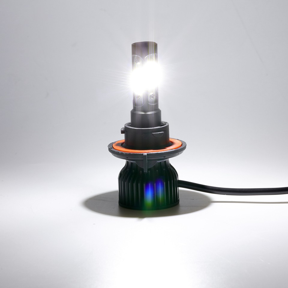 4 Sided 9008 H13 LED Headlight High Low Beam Bulbs Super Bright 6500K ...