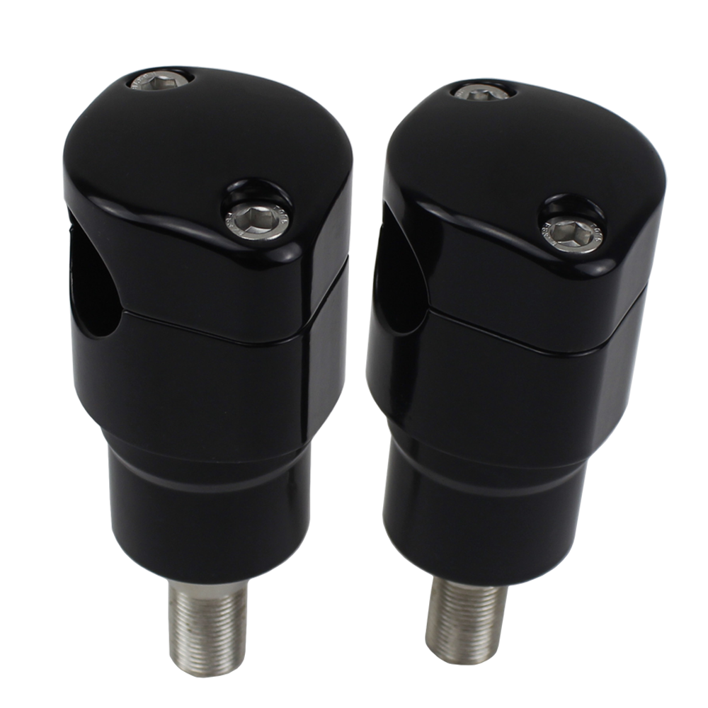 Black 2.5" Tall Handlebar Risers Kit for Harley Springer Softail Cross ...