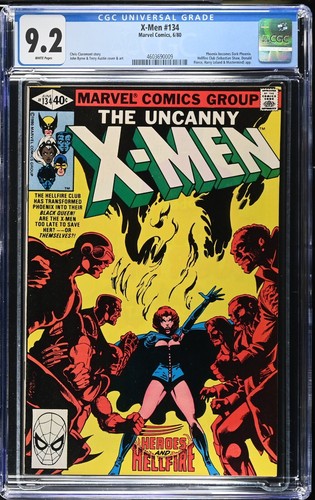 X-MEN 134 CGC 9.2 WPGS V1 MARVEL 1980! 1ST DARK PHOENIX! 94! 101! 120 ...