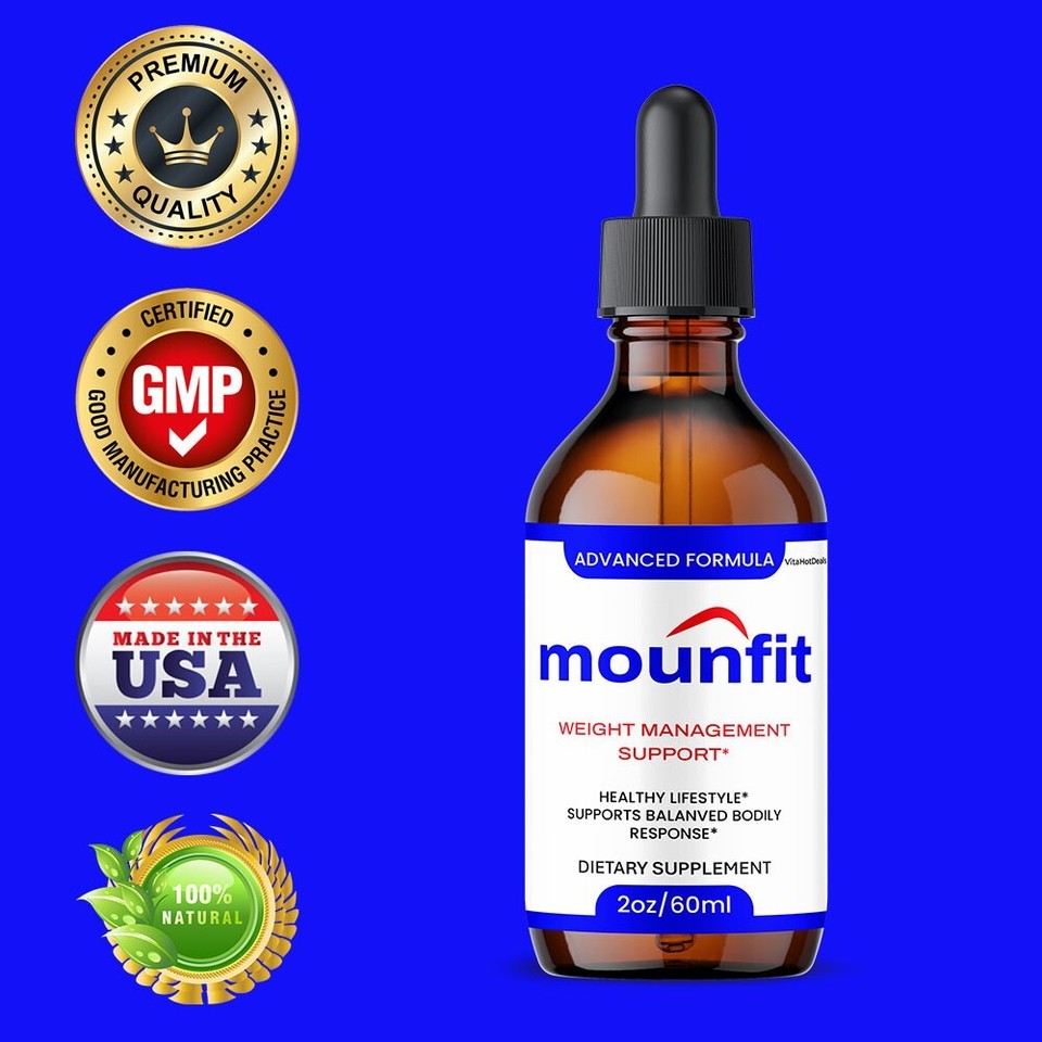 Mounfit Drops Liquid Supplement, Max Strength, Moun fit Drops (2 Pack ...