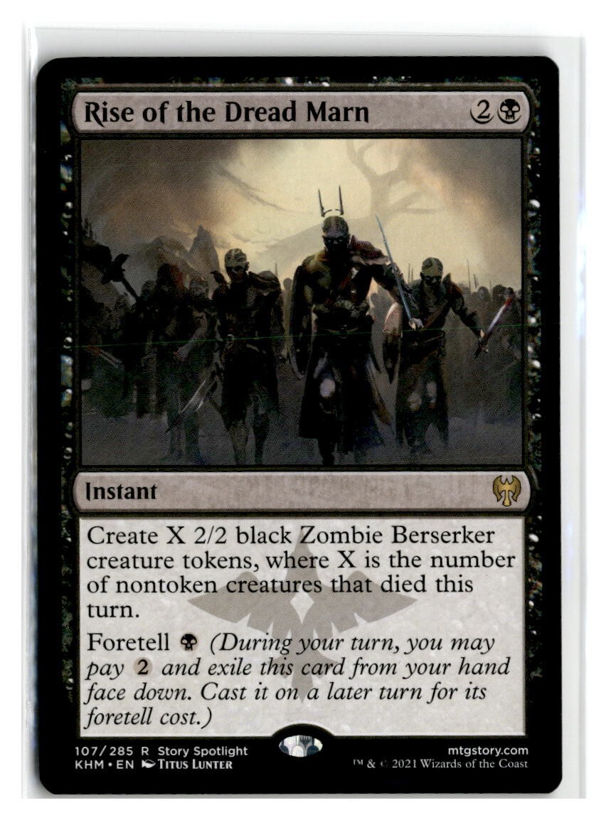 Rise of the Dread Marn [Rare] - Kaldheim 107/285 - Magic MTG | eBay