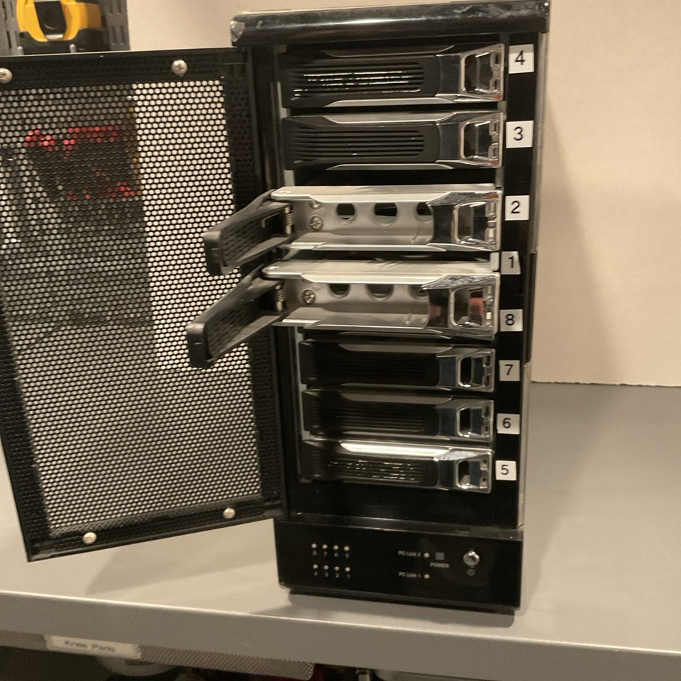 CFI 8 Bay RAID Hard Drive HDD eSATA Storage Tower Enclosure for 3.5 ...