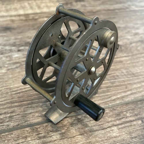 Vintage Skeleton Metal Fly Fishing Reel Very Nice | eBay