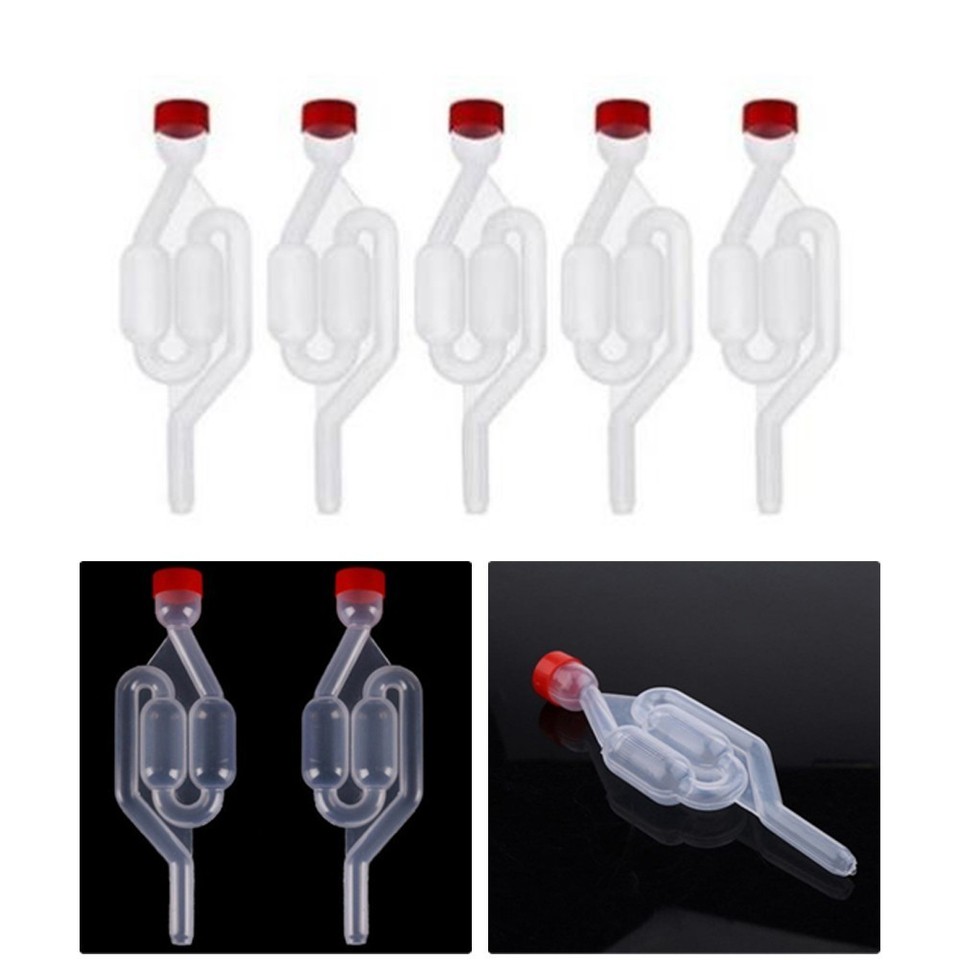 Air Lock Twin Bubble Grommet Brewing Valves Automatic Fermentation ...