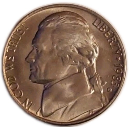 Tough D Mint 1983 D Jefferson Nickel BU Uncirculated 5c Coin-Free Post ...