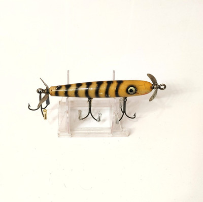 Vintage St. Pete Barracuda Wood Top Water Prop Bait Fishing Lure | eBay