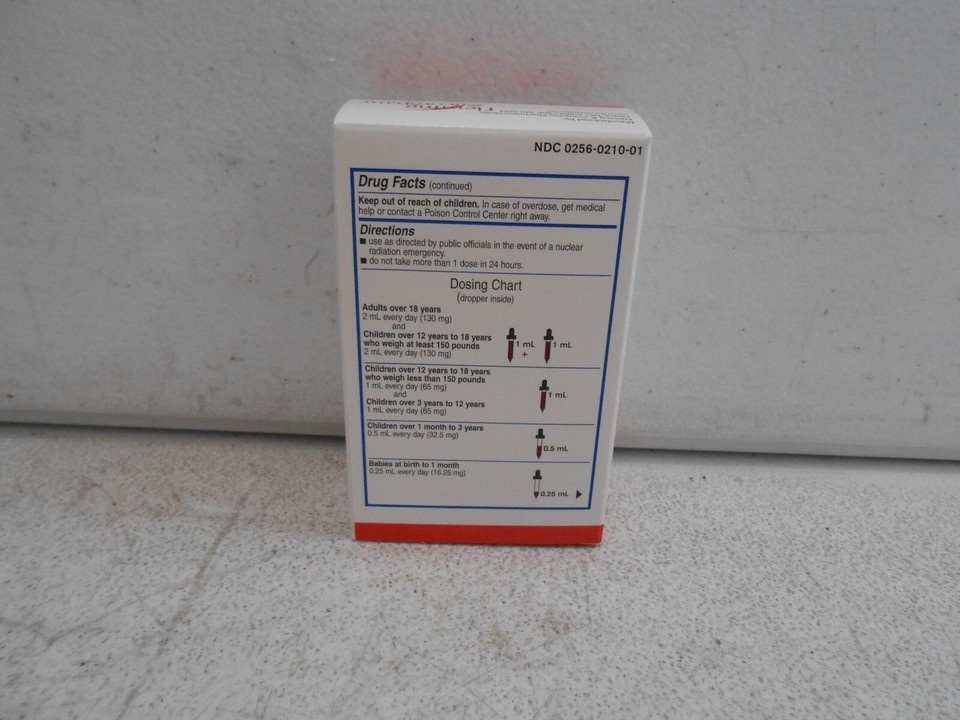 Potassium Iodide LIQUID 30mL Thyroshield THYRO SHIELD BLACK RASPBERRY ...