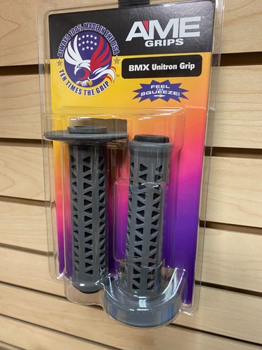 AME Old School BMX Grips Unitron Dual Color Grey Black - GT SE Haro ...