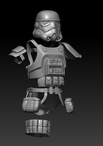 Imperial Medic Stormtrooper custom conversion kit Star Wars Black ...