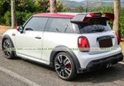FITS Mini Cooper F55 F56 Real Carbon Fiber+Red Colour Rear Spoiler Roof ...