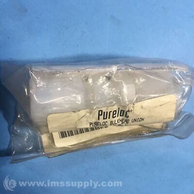 NewAge Industries 5322156 Bulkhead Union Connector, Pureloc FNFP | eBay