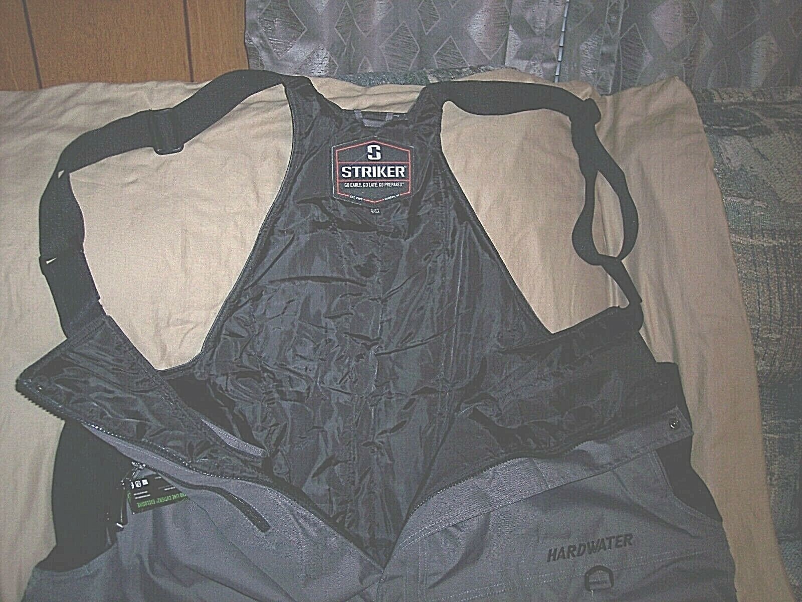 Mens Ice Fishing Bibs 5X Tall Striker Ice Bib Floating Extreme Cold ...