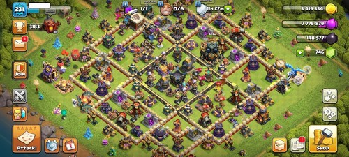 TH17 GREAT BASE, 86/91/63/65/40HEROES, NICE WALLS, GOO)D TROOPS, 3600 ...