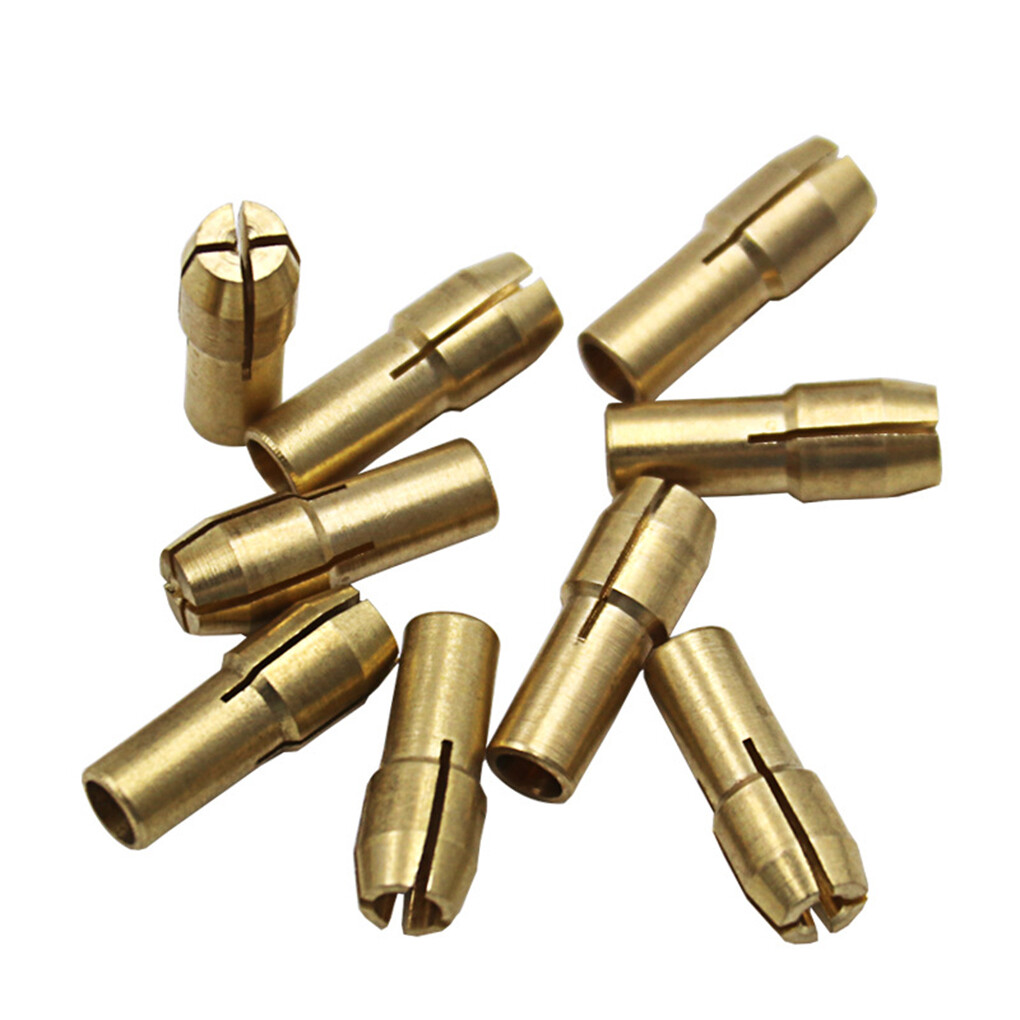 Portable 11PCS Brass Drill Chucks Collet Bits 0.5-3.2mm for Dremel ...