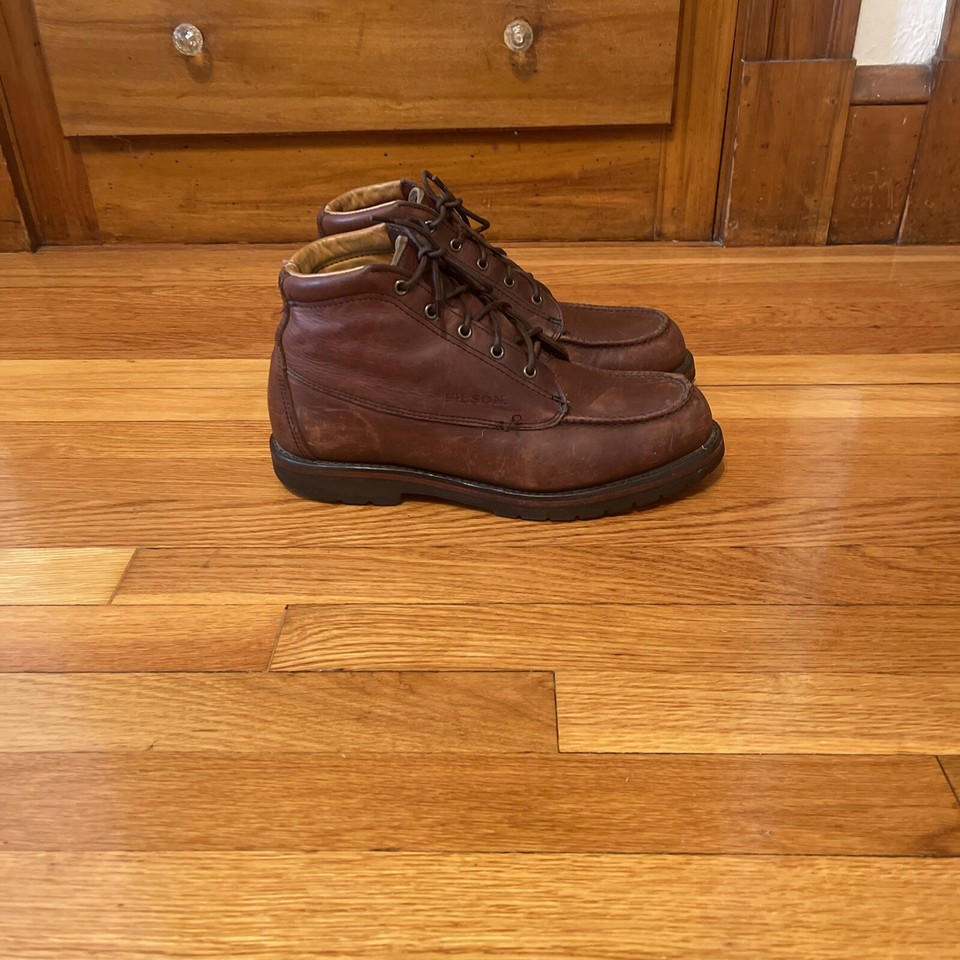 FILSON UPLANDER FIELD BOOTS MENS SIZE 11D MADE IN USA BROWN CHUKKA | eBay