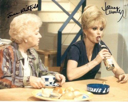 Joanna Lumley June Whitfield Ab Fab Signed 10 - 8 Autograph Photo | eBay
