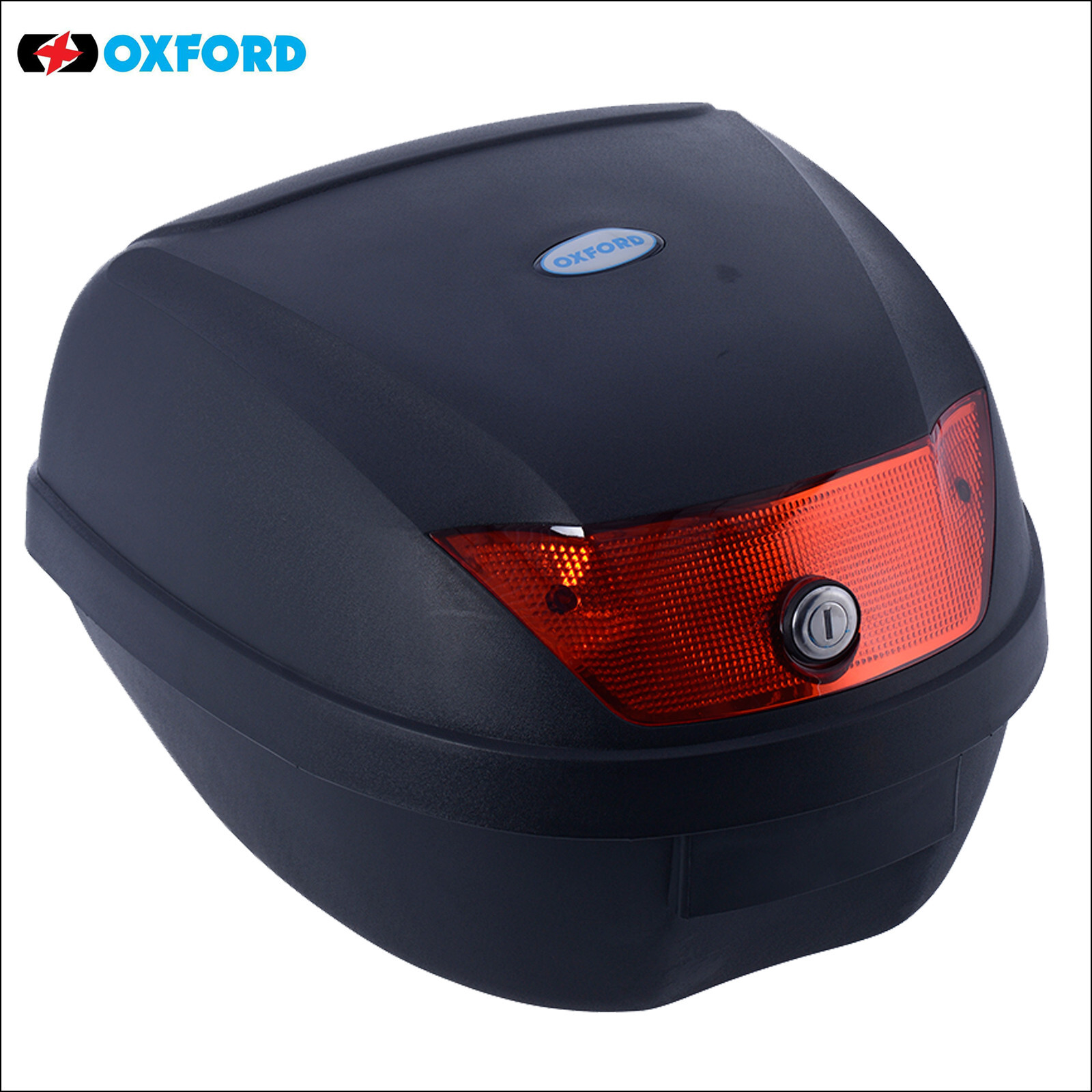Oxford 30L Motorcycle Top Box Scooter Hard Luggage Motorbike Storage | eBay