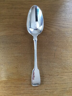ANTIQUE SOLID SILVER TABLE - SERVING SPOON FIDDLE PATTERN LONDON 1824 ...