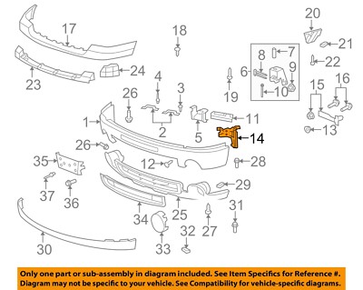 GM OEM Front Bumper-Outer Bracket Right 15901539 | eBay
