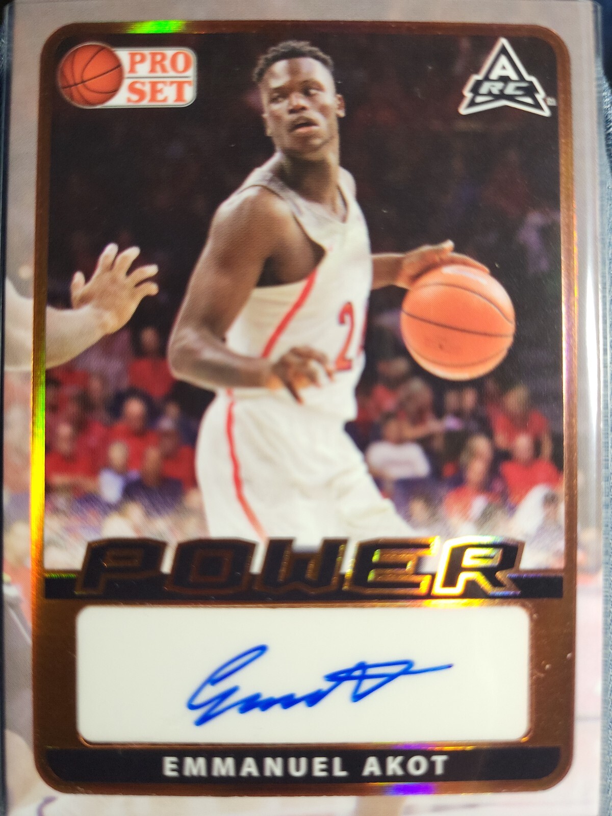 2021-22 Pro Set Bronze Power Auto Emmanuel Akot Rc | eBay