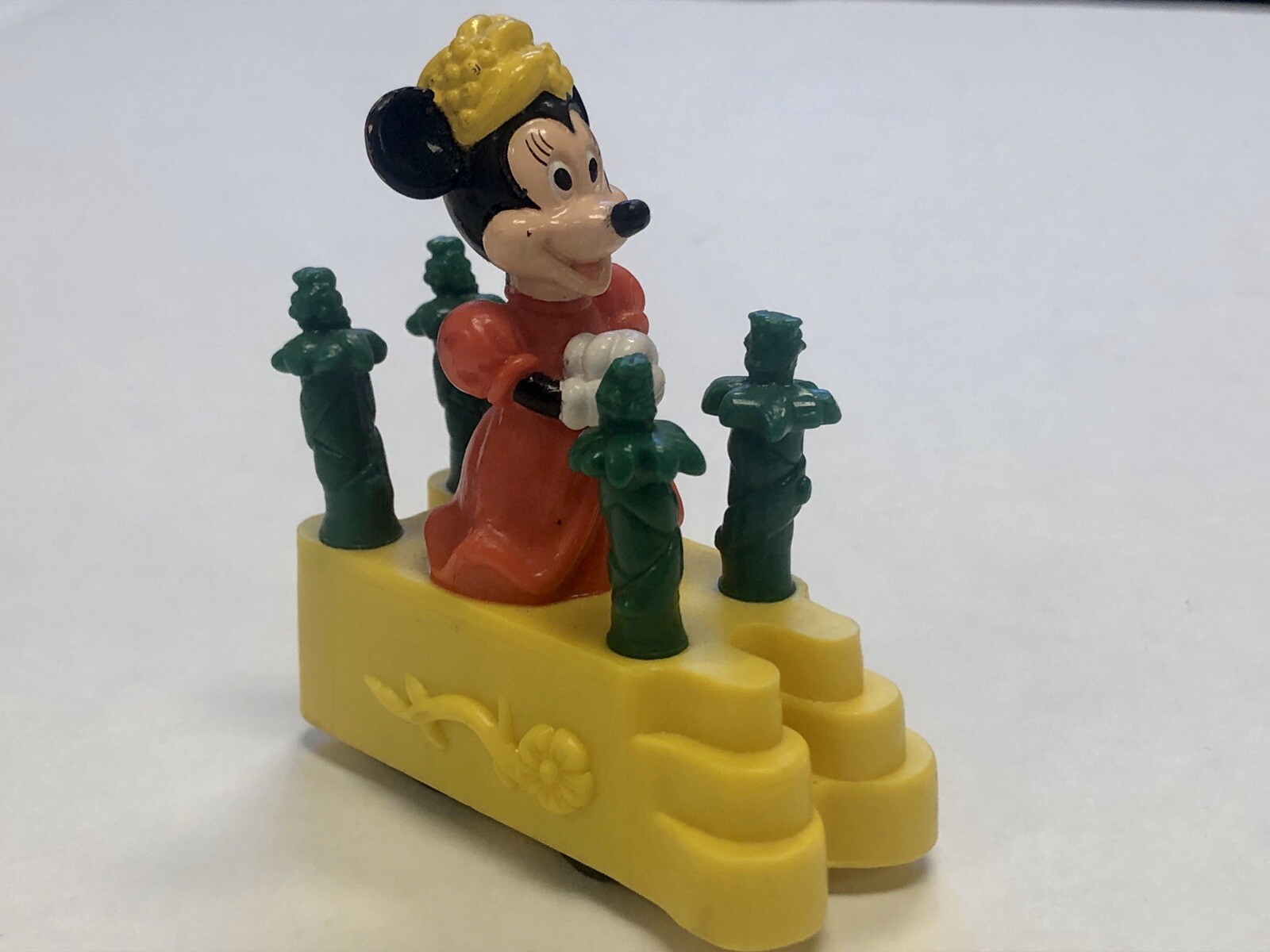 Vintage 1991 Disney Minnie Mouse Wind Up Float Toy Red Dress Burger ...