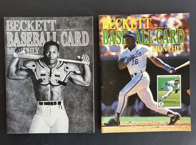 Bo Jackson Beckett Baseball Card Monthly Magazine Feb & June,1990 Great ...