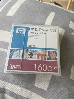 HP Hewlett Packard C8007A Genuine New HP Data Tape DLT Tape VS1 160 GB ...