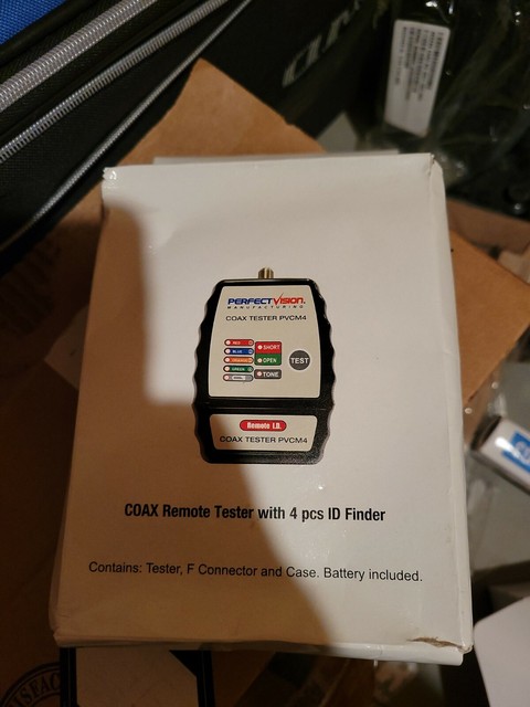 Coax 4 Rooms Cable Toner Tester Tracker Mapper CATV W/ Case Vision ...