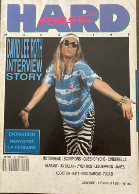 Magazine Hard Force n°35, David Lee Roth, Scorpions, Motörhead ...