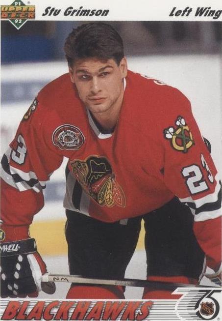 1991-92 Upper Deck - Stu Grimson #416 (RC) for sale online | eBay