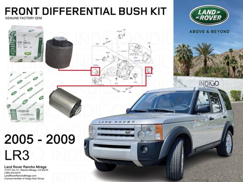LAND ROVER FRONT DIFFERENTIAL BUSH KIT LAND ROVER LR3-KQB500151 LR3 ...