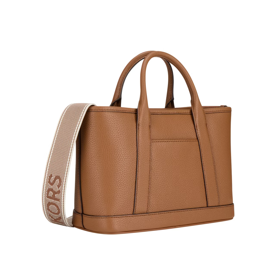 Michael Kors Crossbody Luisa Tan Leather Medium Handbag | eBay