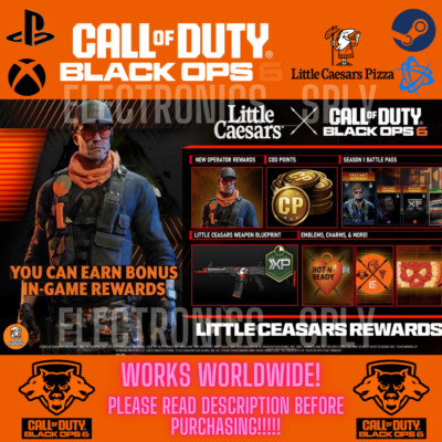 CALL OF DUTY BLACK OPS 6 LITTLE CAESARS CODE INSTANT 24/7 - READ ...