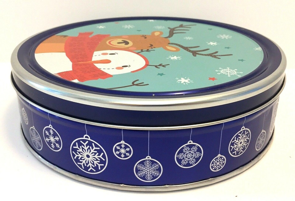 EMPTY Sam's Choice Butter Cookies Round Christmas Container 12 oz Deer ...