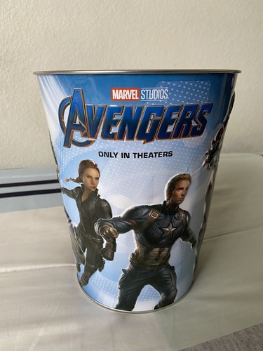 Marvel Avengers: Endgame Cinemark EMBOSSED Souvenir Popcorn TIN/BUCKET ...