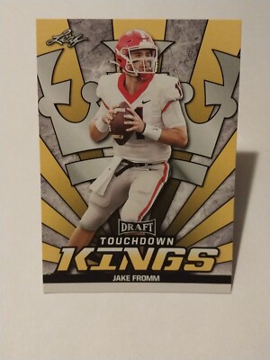 2020 Leaf Draft Jake Fromm Touchdown Kings Yellow #82 | eBay