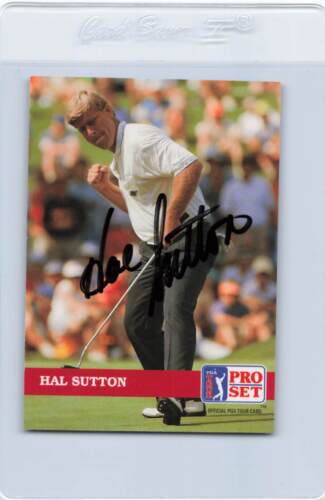 1992 Pro Set Golf #9 Hal Sutton Signed Auto *J8648 | eBay