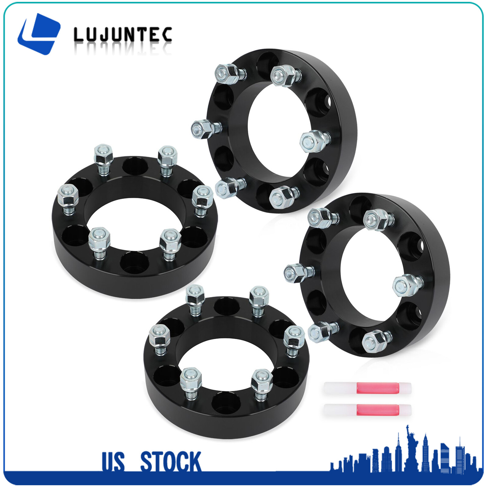 6x5.5 1.5" (4) 6Lugs Wheel Spacers For Chevrolet Hyundai Toyota M12x1 ...
