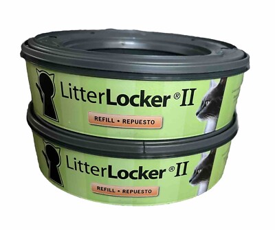 LITTER LOCKER II Refill Cartridges Lot Cat Waste Disposable Bags NEW 2 ...