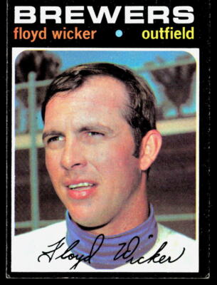 Floyd Wicker 1971 Topps #97 VG-VG/EX No Crease A | eBay