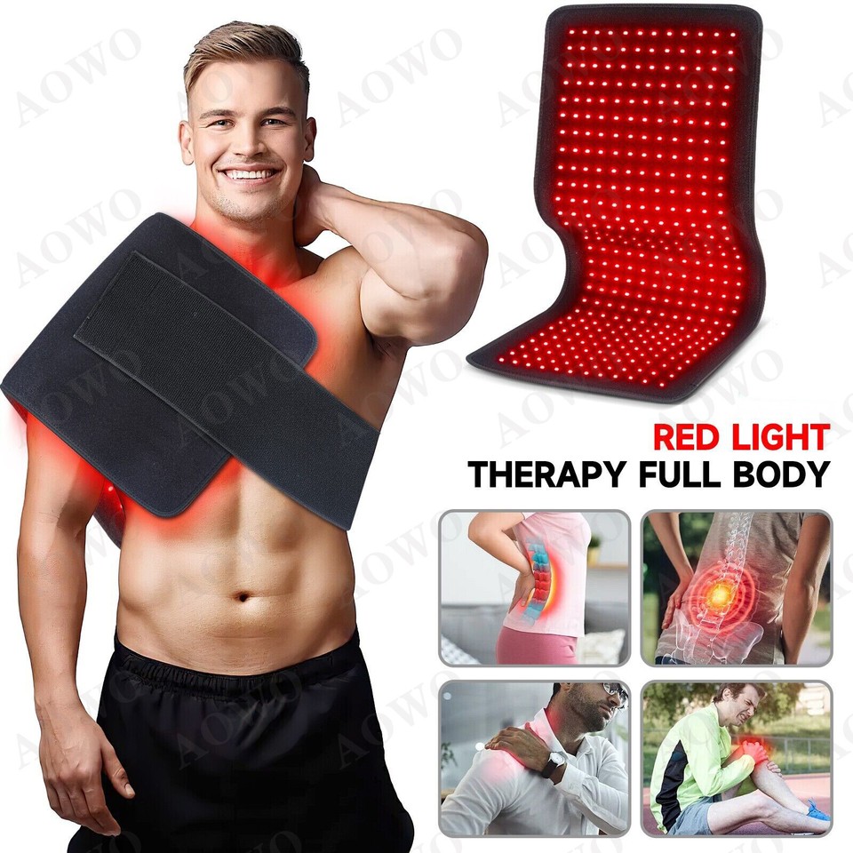 Red Light Therapy Pad LED Infrared Full Body Mat Device Back Muscle ...