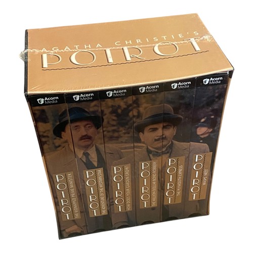 Agatha Christie’s Poirot - Factory Sealed Box Set 6 VHS Tapes - Acorn ...