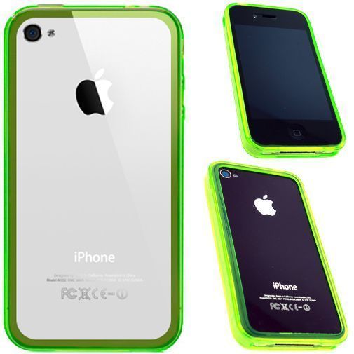New Bumper IPHONE 4 4S Green Colour Clear 411053694625 | eBay Australia