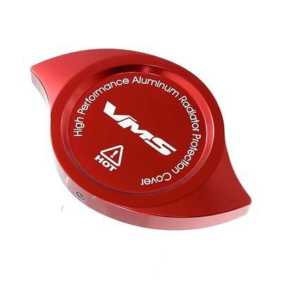 VMS RED ANODIZED BILLET ALUMINUM RADIATOR CAP COVER CNC MACHINED ...