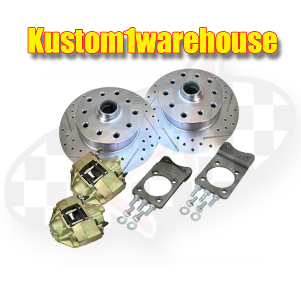 Bolt on Super Beetle disc front brake kit VW Volkswagen 5 on 4 1/2 Ford ...