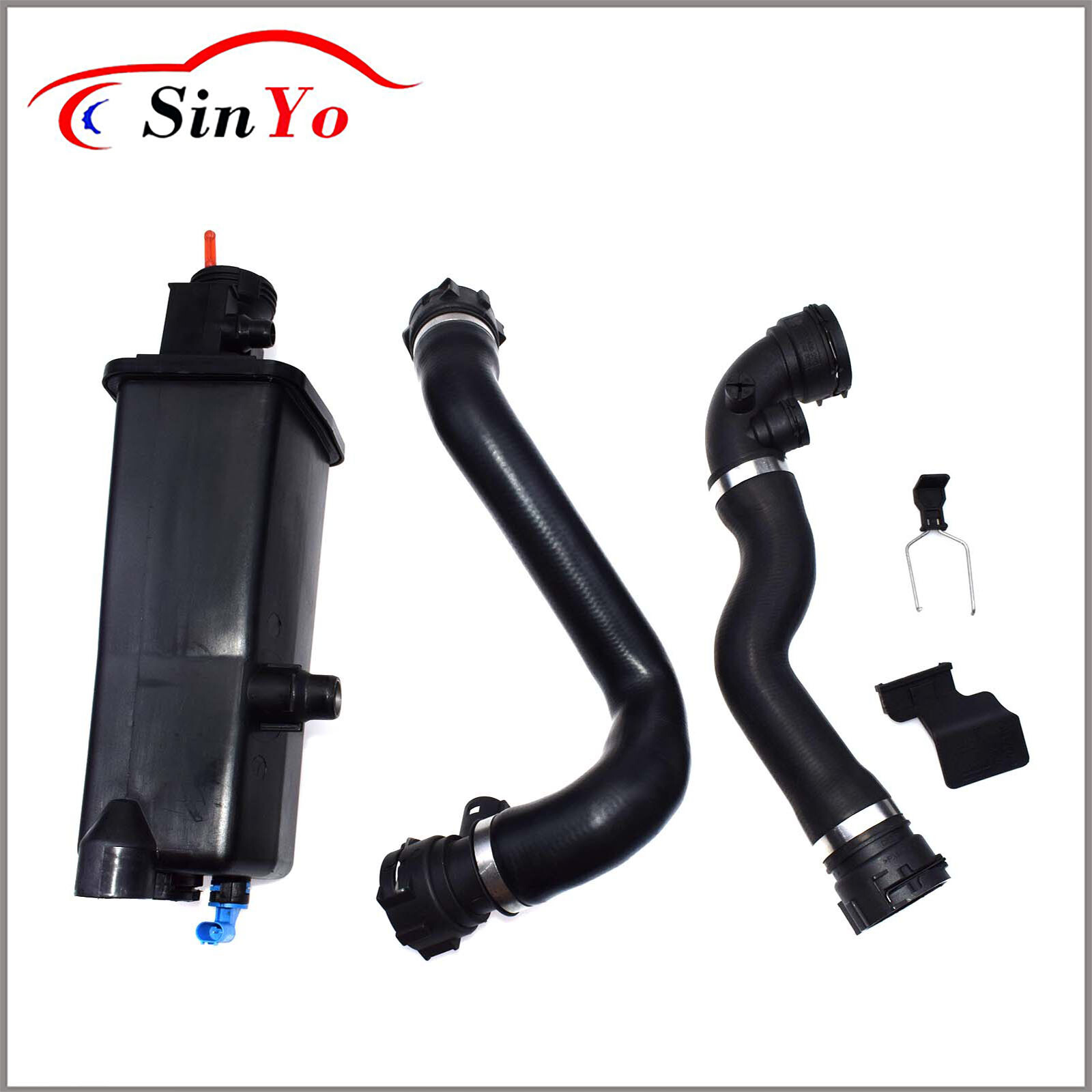 for BMW E46 Upper & Lower Coolant Reservoir Expansion Tank Radiator ...