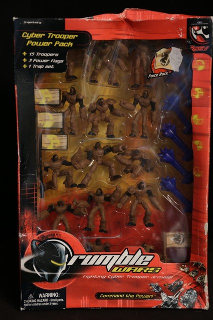Trendmasters Rumble Wars Fighting Cyber Trooper Armies Force Rock LOOK ...