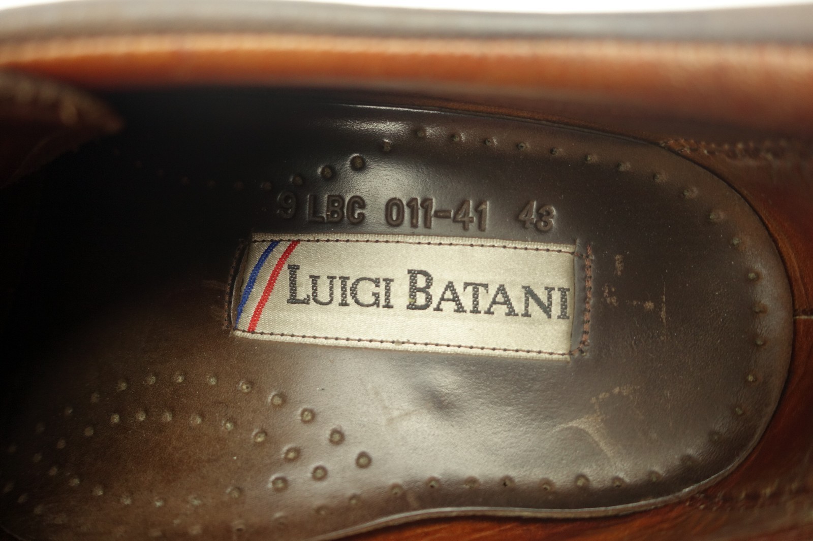 LUIGI BATANI MEN Brown LEATHER SHOES SIZE US 10 UK 9… - Gem