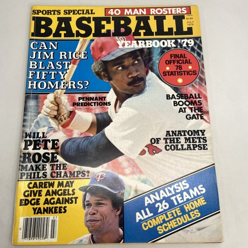 Sports Special Yearbook '79 Baseball Magazine July 19, 1979 Jim Rice ...