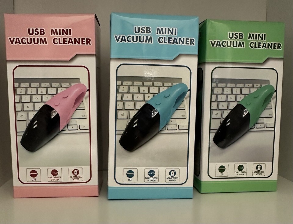 Mini Computer Vacuum USB Keyboard Cleaner PC Laptop Brush Dust Cleaning ...
